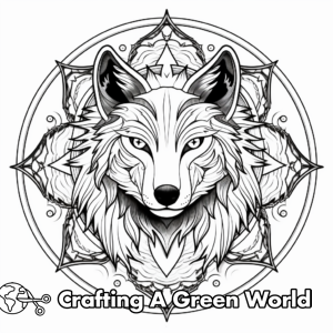 Wolf Mandala Coloring Pages - Free & Printable!