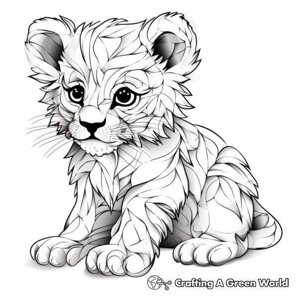 Lion Cub Coloring Pages - Free & Printable!