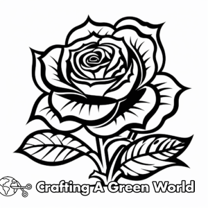 Rose Coloring Pages - Free & Printable!