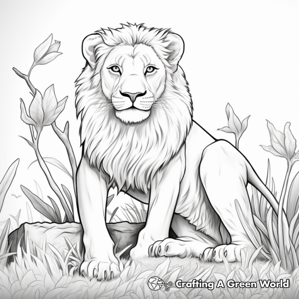 L Is For Lion Coloring Pages - Free & Printable!