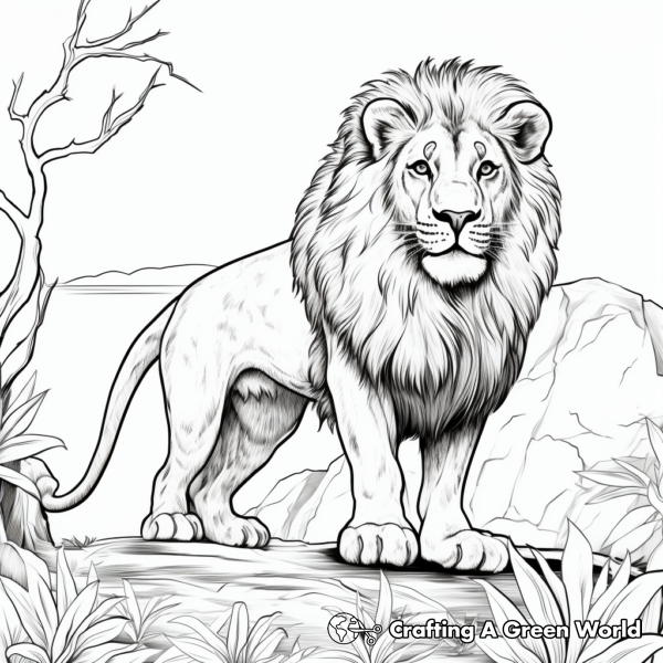 L Is For Lion Coloring Pages - Free & Printable!