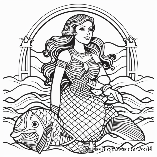 Beautiful Mermaid Coloring Pages - Free & Printable!
