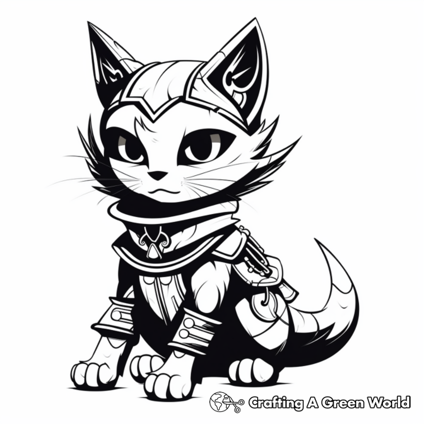 Cat Ninja Coloring Pages - Free & Printable!