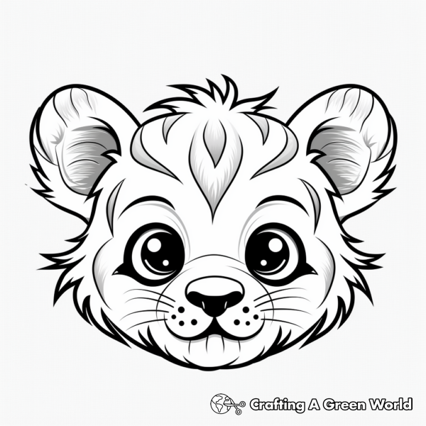 Tiger Face Coloring Pages - Free & Printable!