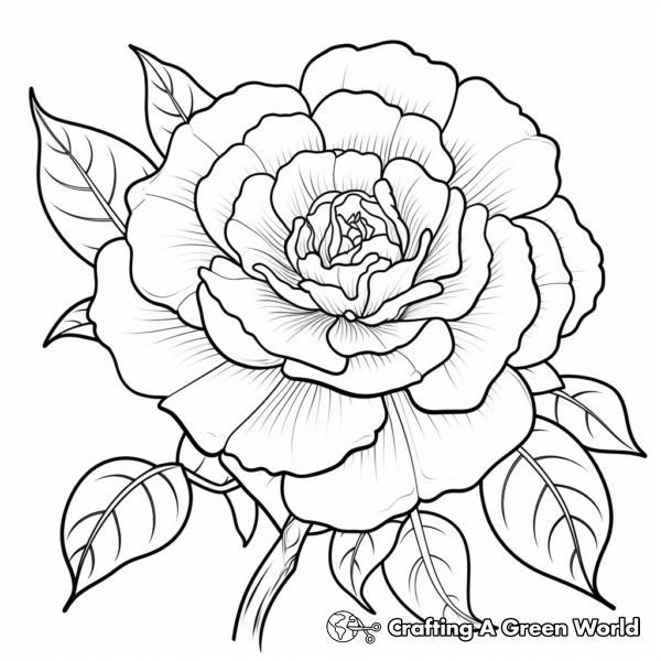 Realistic Rose Coloring Pages - Free & Printable!