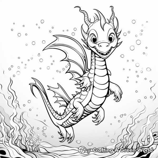 Sea Monster Coloring Pages - Free & Printable!