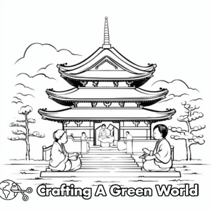 Japanese Coloring Pages - Free & Printable!