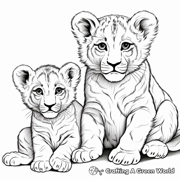 Lion Cub Coloring Pages - Free & Printable!