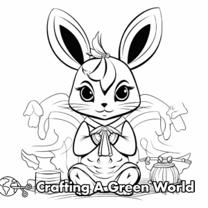 Year Of The Rabbit Coloring Pages - Free & Printable!