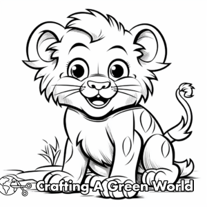 Lion Cub Coloring Pages - Free & Printable!