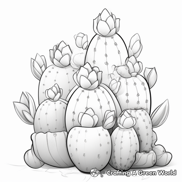 Succulent Coloring Pages - Free & Printable!