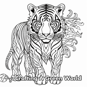 Tiger For Adults Coloring Pages - Free & Printable!