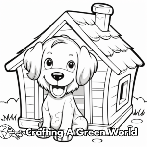 Dog House Coloring Pages - Free & Printable!