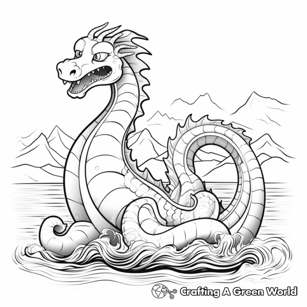 Sea Monster Coloring Pages Free Printable