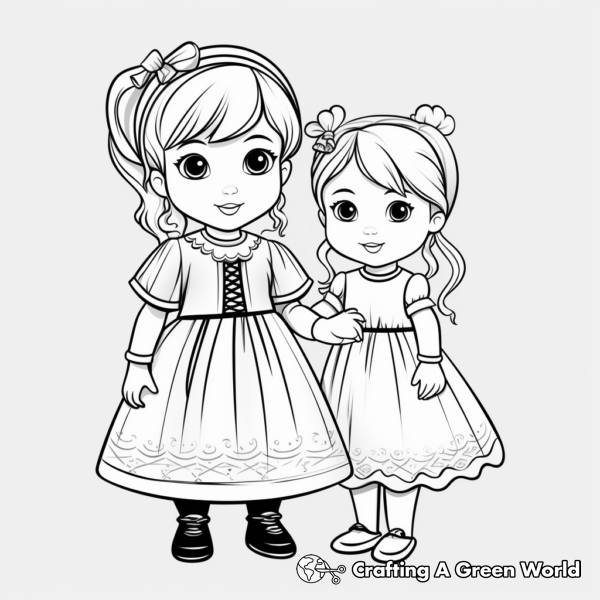 Elsa And Anna Coloring Pages - Free & Printable!