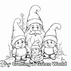 Gnome Coloring Pages - Free & Printable!