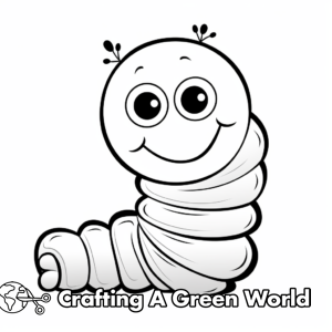 Inchworm Coloring Pages - Free & Printable!
