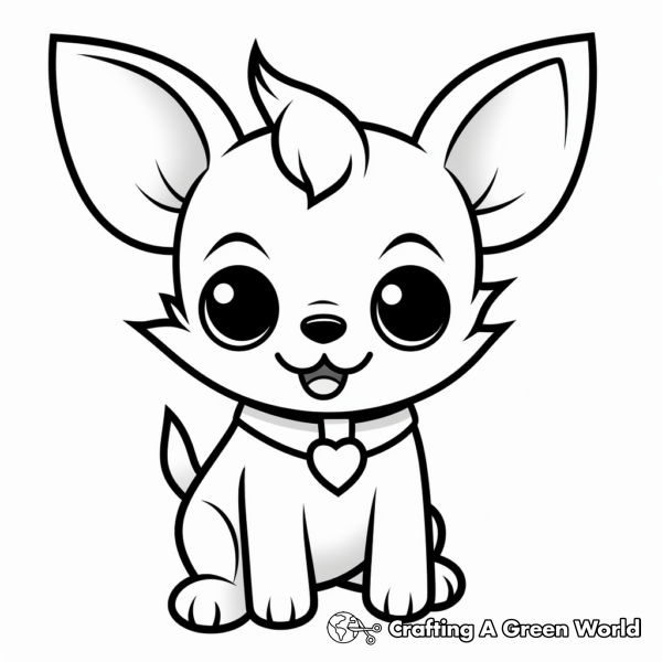 Kawaii Dog Coloring Pages - Free & Printable!