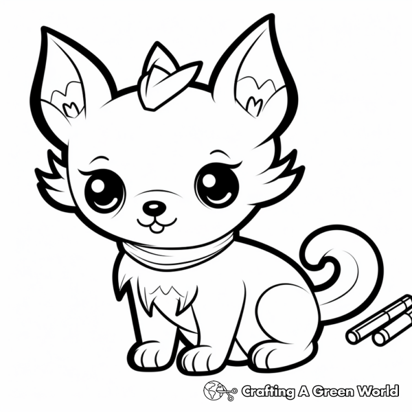 Kawaii Dog Coloring Pages - Free & Printable!