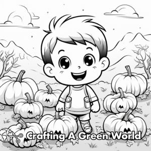 Pumpkin Patch Coloring Pages - Free & Printable!