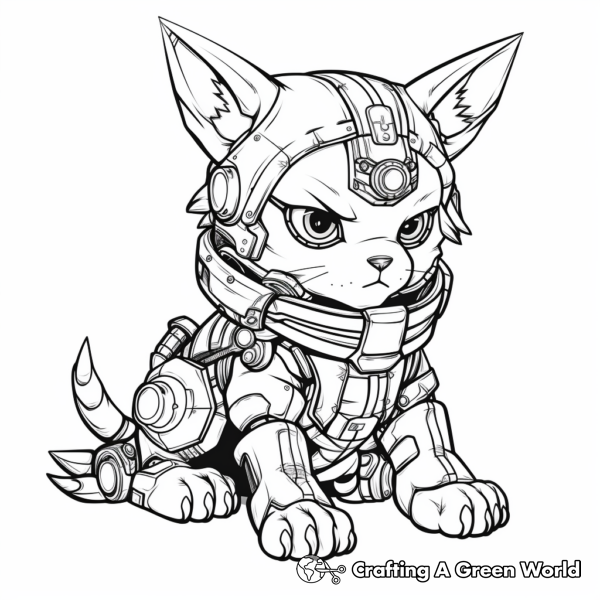 Cat Ninja Coloring Pages - Free & Printable!