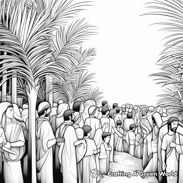 Palm Sunday Coloring Pages - Free & Printable!