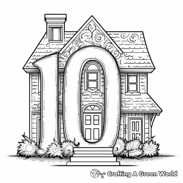 Number 10 Coloring Pages - Free & Printable!