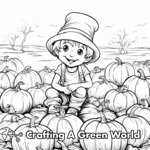 Pumpkin Patch Coloring Pages - Free & Printable!