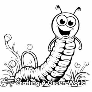 Inchworm Coloring Pages - Free & Printable!