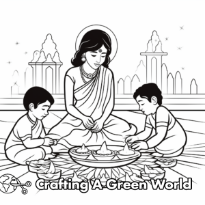 Diwali Coloring Pages - Free & Printable!