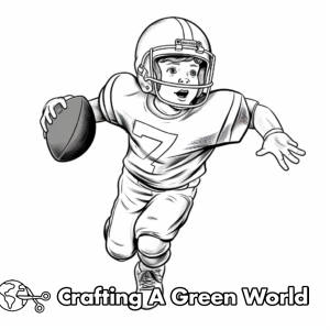 Realistic Football Coloring Pages - Free & Printable!