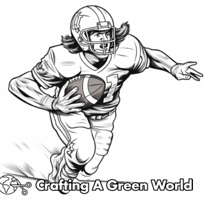 Realistic Football Coloring Pages - Free & Printable!