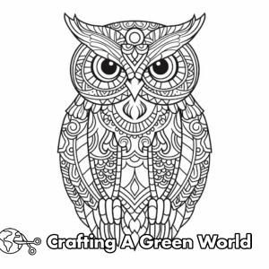 Finished Owl Coloring Pages - Free & Printable!