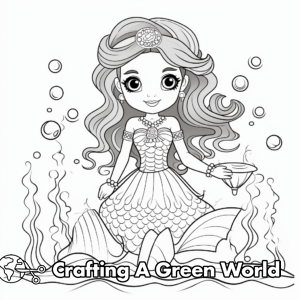 Beautiful Mermaid Coloring Pages - Free & Printable!