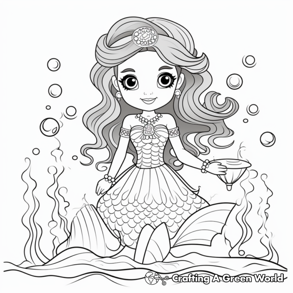 Beautiful Mermaid Coloring Pages - Free & Printable!