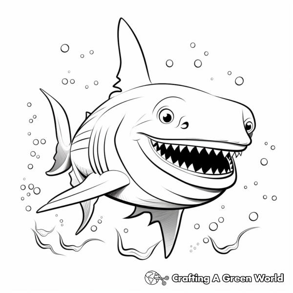 Tiger Shark Coloring Pages - Free & Printable!