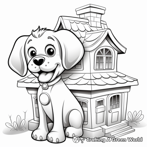 Dog House Coloring Pages - Free & Printable!