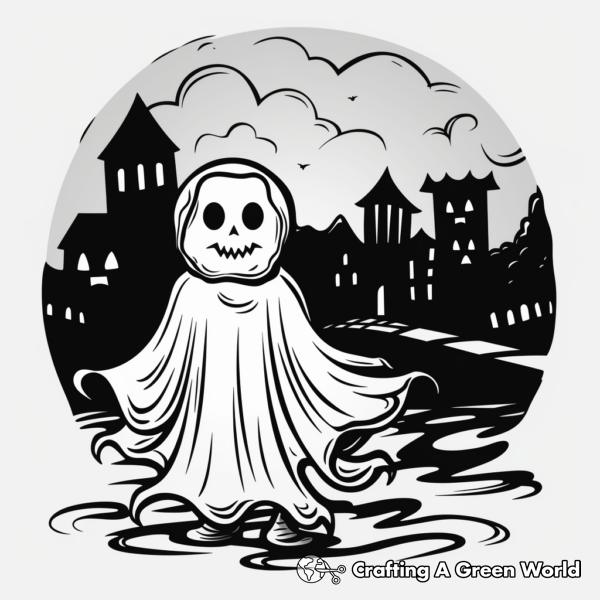 Ghost Coloring Pages - Free & Printable!