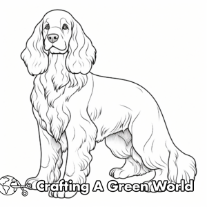 Cocker Spaniel Coloring Pages - Free & Printable!