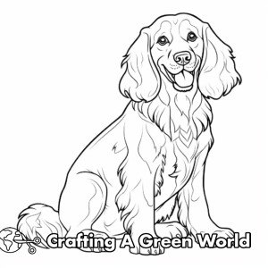 Cocker Spaniel Coloring Pages - Free & Printable!