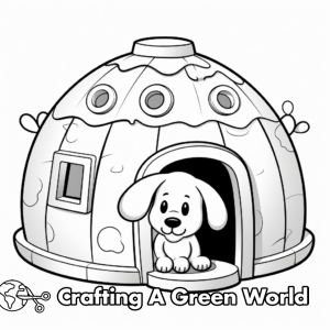 Dog House Coloring Pages - Free & Printable!