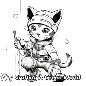 Cat Ninja Coloring Pages - Free & Printable!