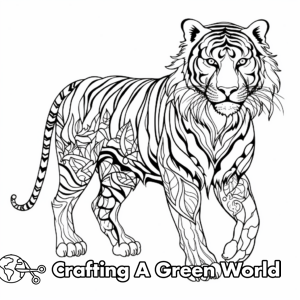 Tiger For Adults Coloring Pages - Free & Printable!