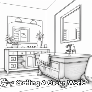 Bathroom Coloring Pages - Free & Printable!