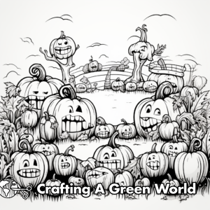 Pumpkin Patch Coloring Pages - Free & Printable!