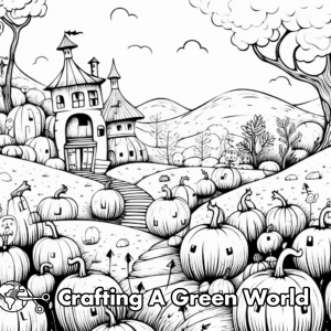 Pumpkin Patch Coloring Pages - Free & Printable!