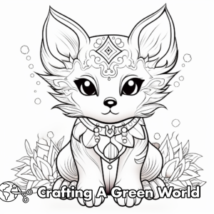Kawaii Fox Coloring Pages - Free & Printable!