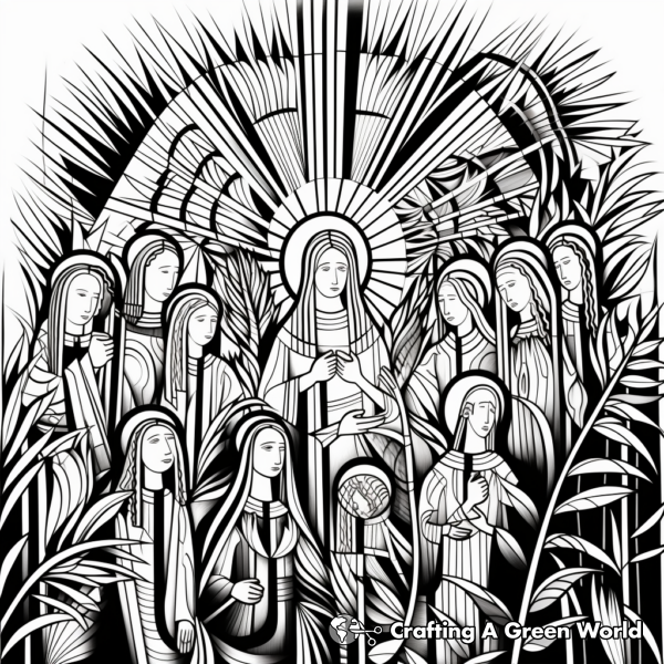 Palm Sunday Coloring Pages - Free & Printable!