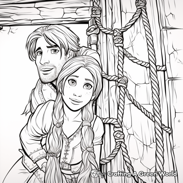 Rapunzel Coloring Pages - Free & Printable!