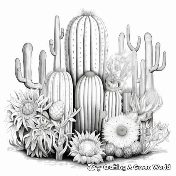 Succulent Coloring Pages - Free & Printable!